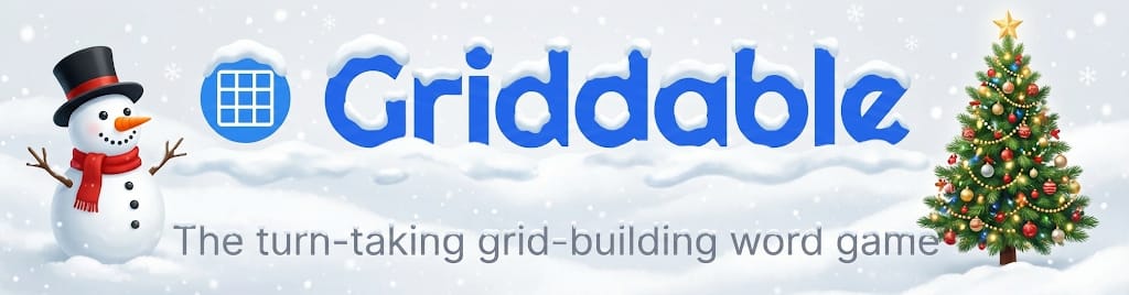 Griddable - the turn-taking grid-building word game